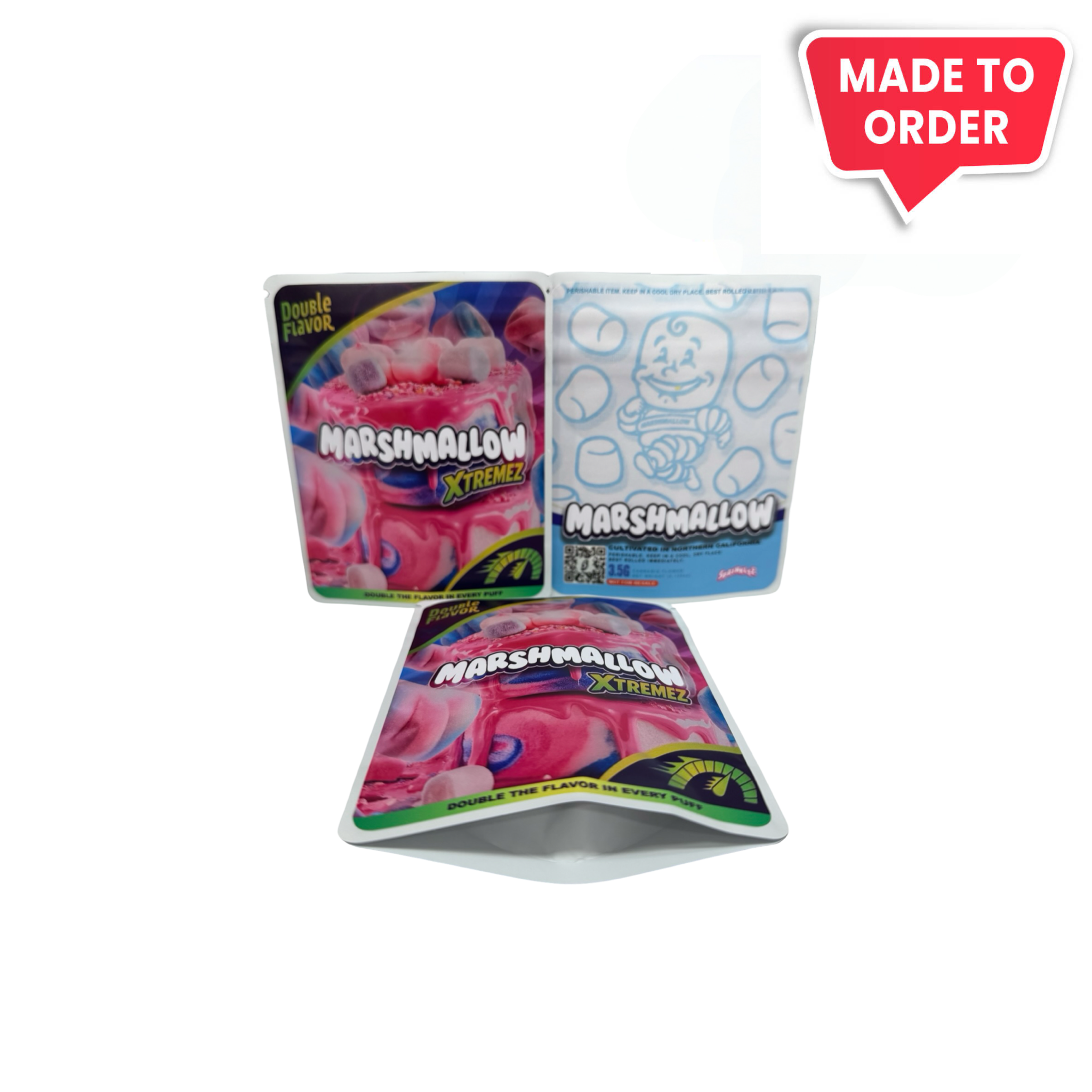 Xtremez Marshmallow 3.5g Mylar Bags Sprinklez | Fire Mylar